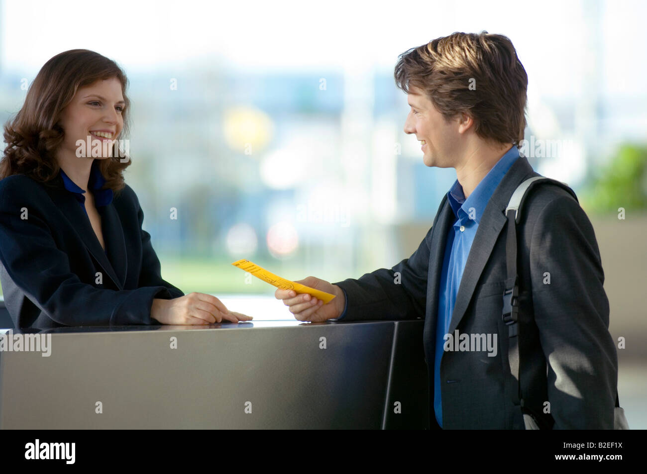 Business receptionist men 30 years hi-res stock photography and images ...