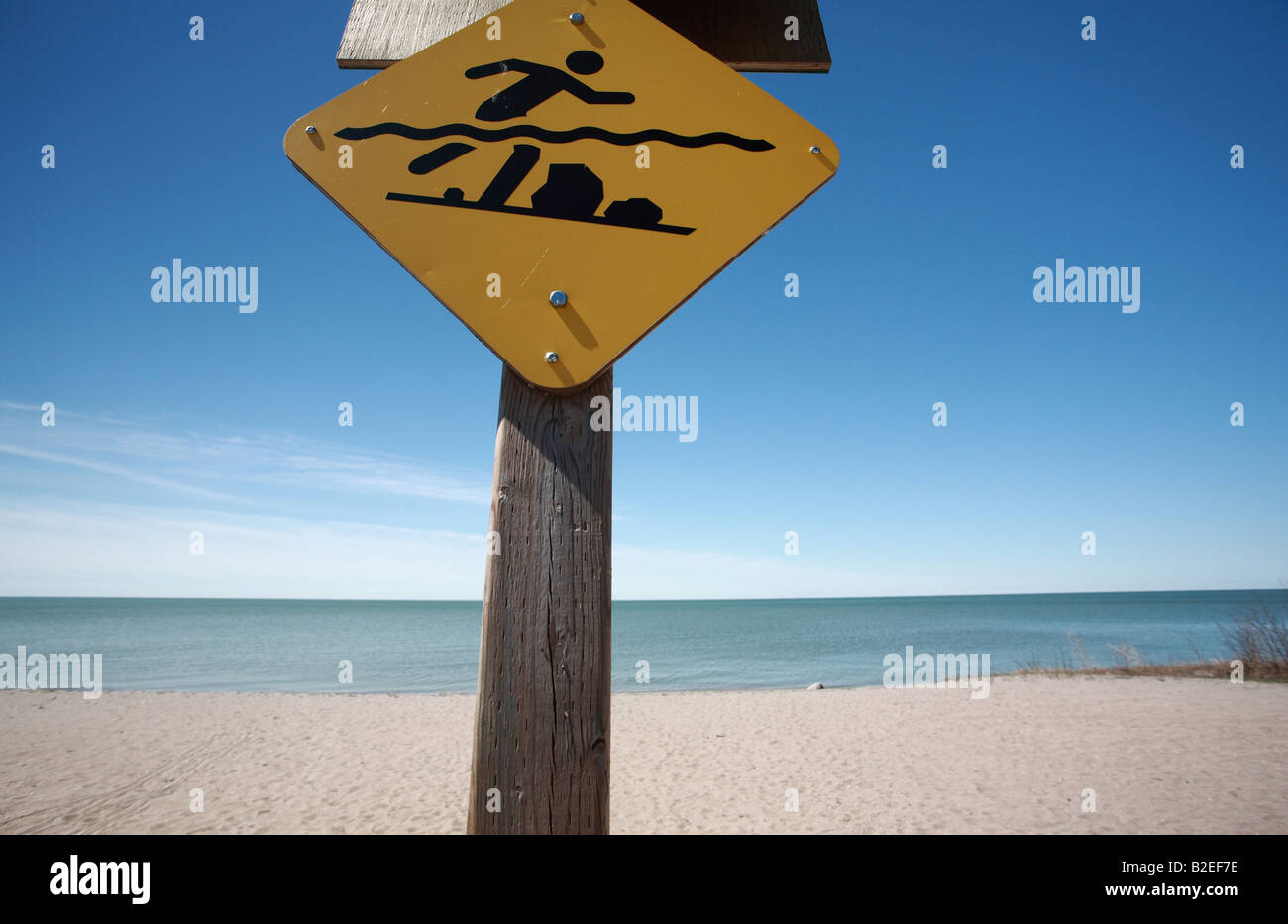 Warning to swimmers hi-res stock photography and images - Alamy
