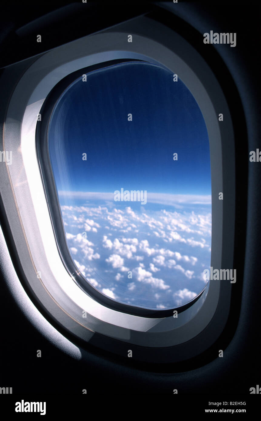 Through an aircraft window Stock Photo - Alamy