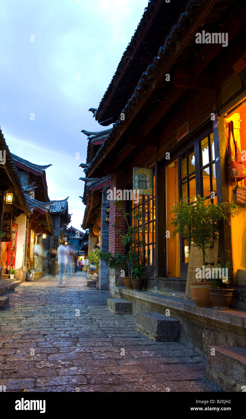 Street photography of lijiang old town hi-res stock photography and ...
