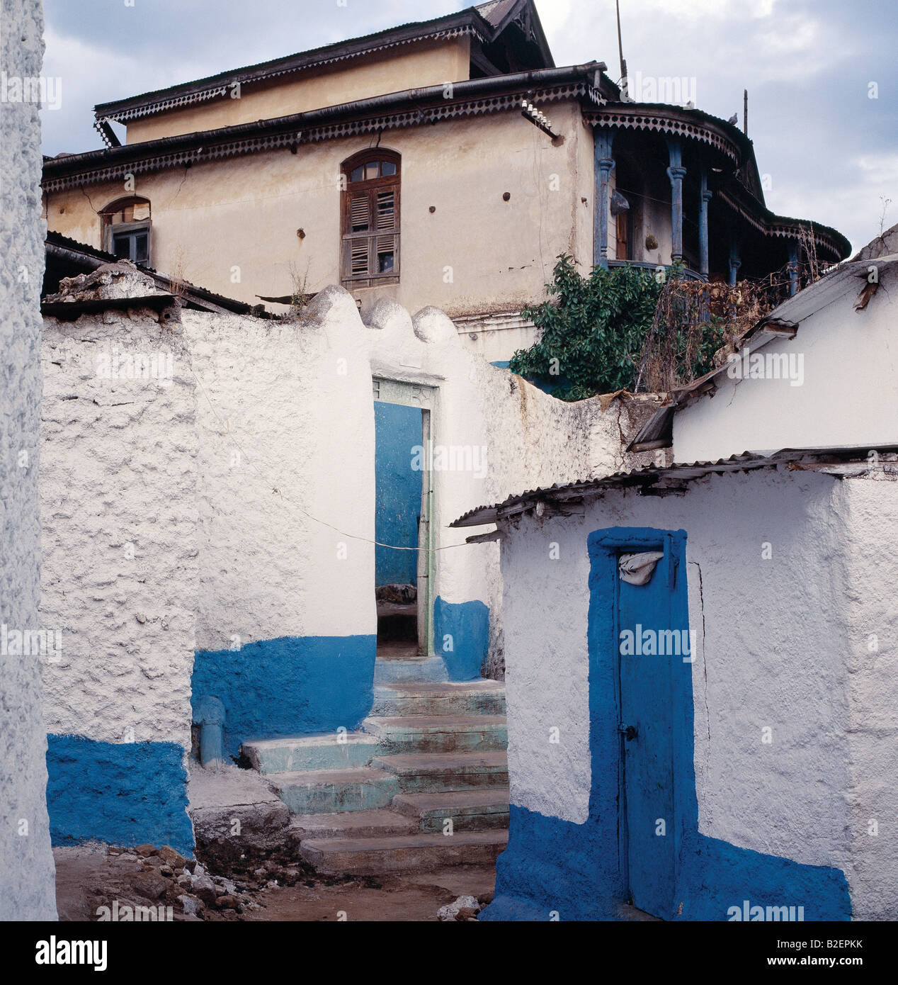 A former governor's house in the medieval walled city of Harar Stock ...