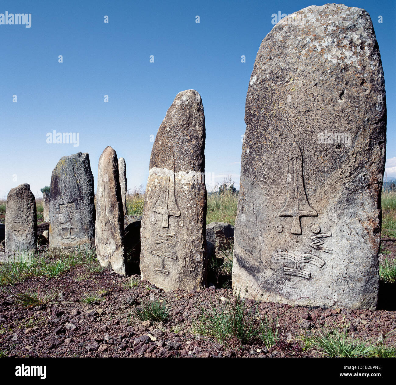 Beautifully carved stelae represent the headstones of an 11th to 13th ...