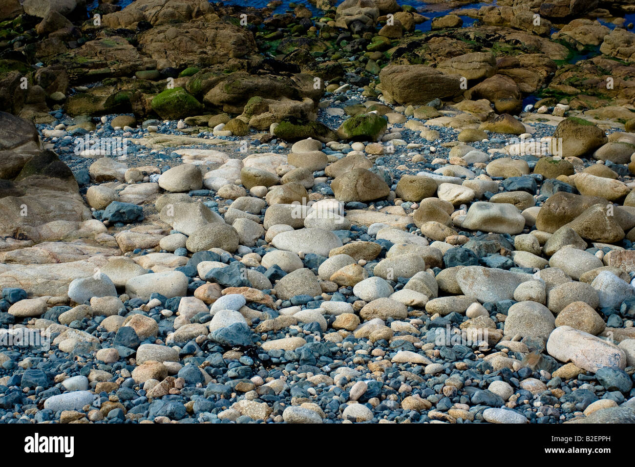 Beach pebbles at Sennen Cove, Cornwall, UK Stock Photo - Alamy