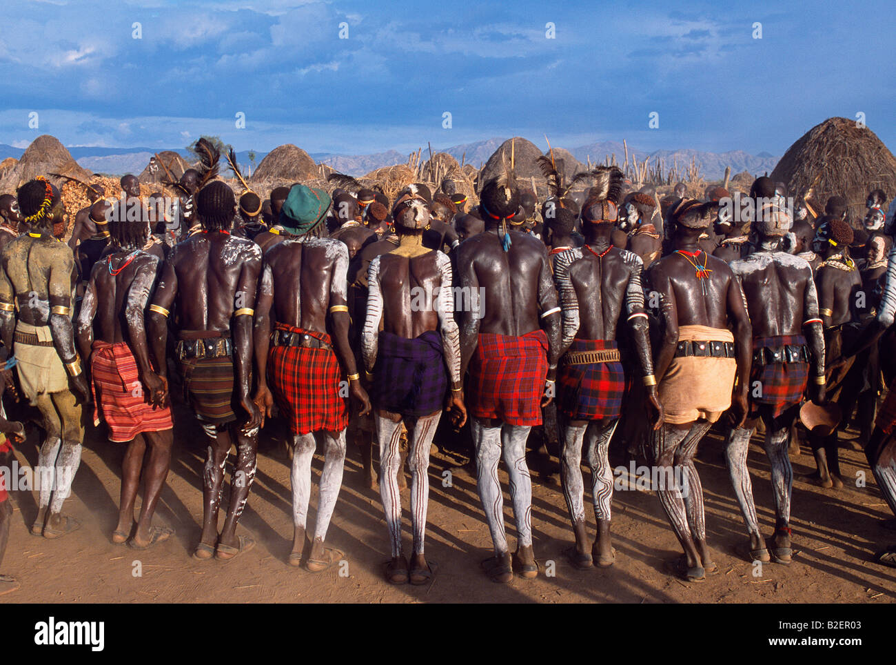 Karo people with body painting dancing High Resolution Stock ...