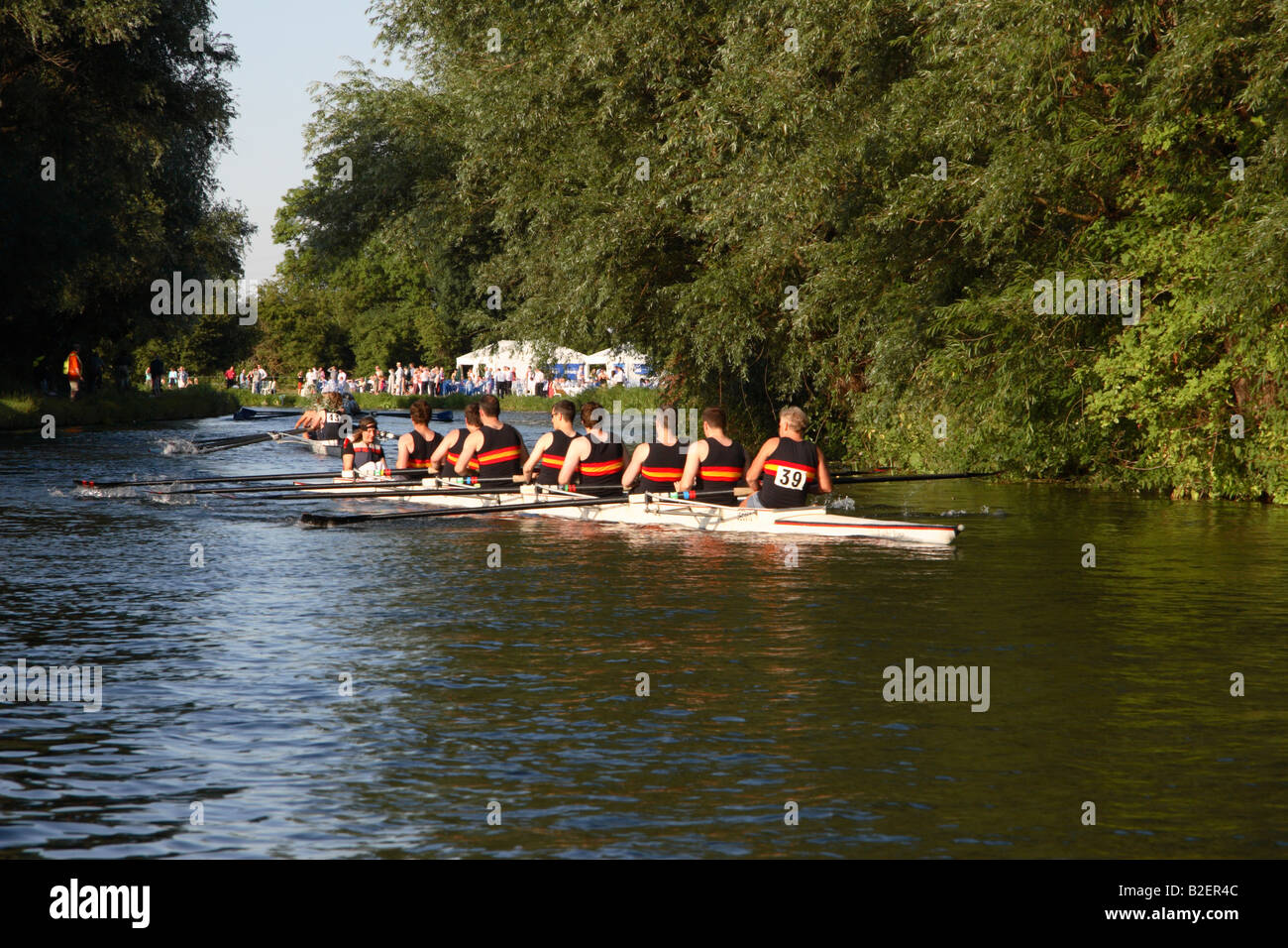 "The Bumps" rowing competition in Cambridge, England Stock Photo - Alamy