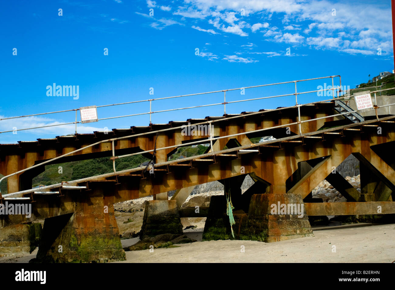 Nautical architecture at Sennen Cove, Cornwall, UK Stock Photo - Alamy