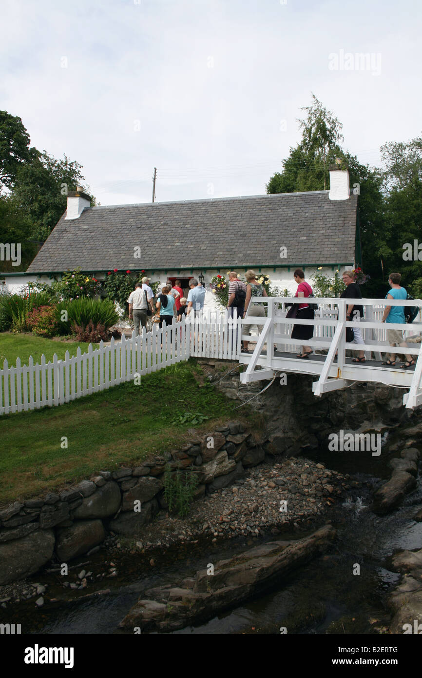 tourists on guided tour at Edradour distillery Scotland July 2008 Stock ...