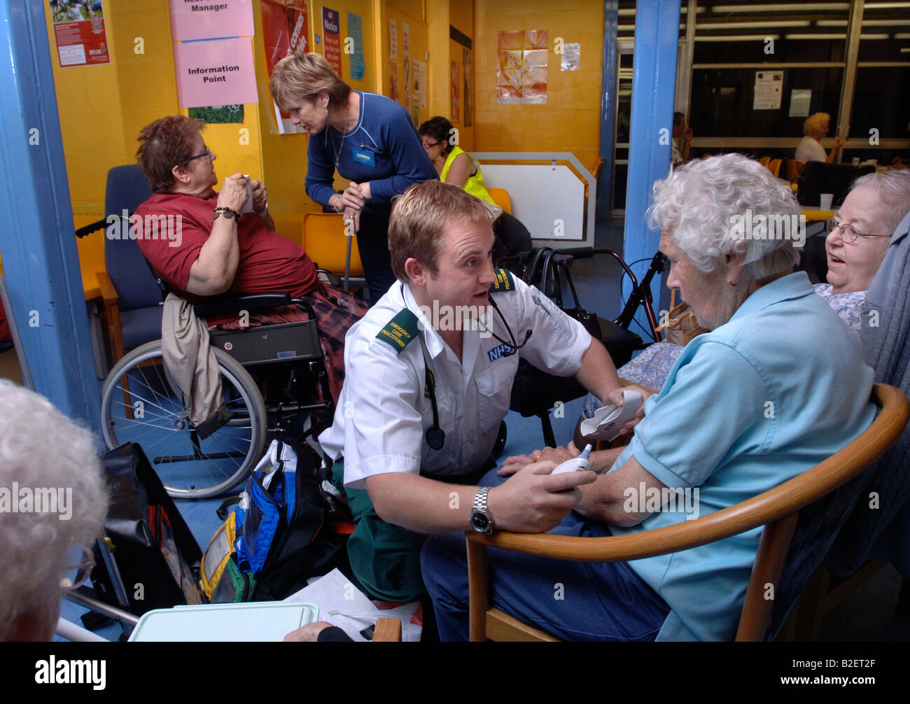 Aged assistance britain british chair hi-res stock photography and ...