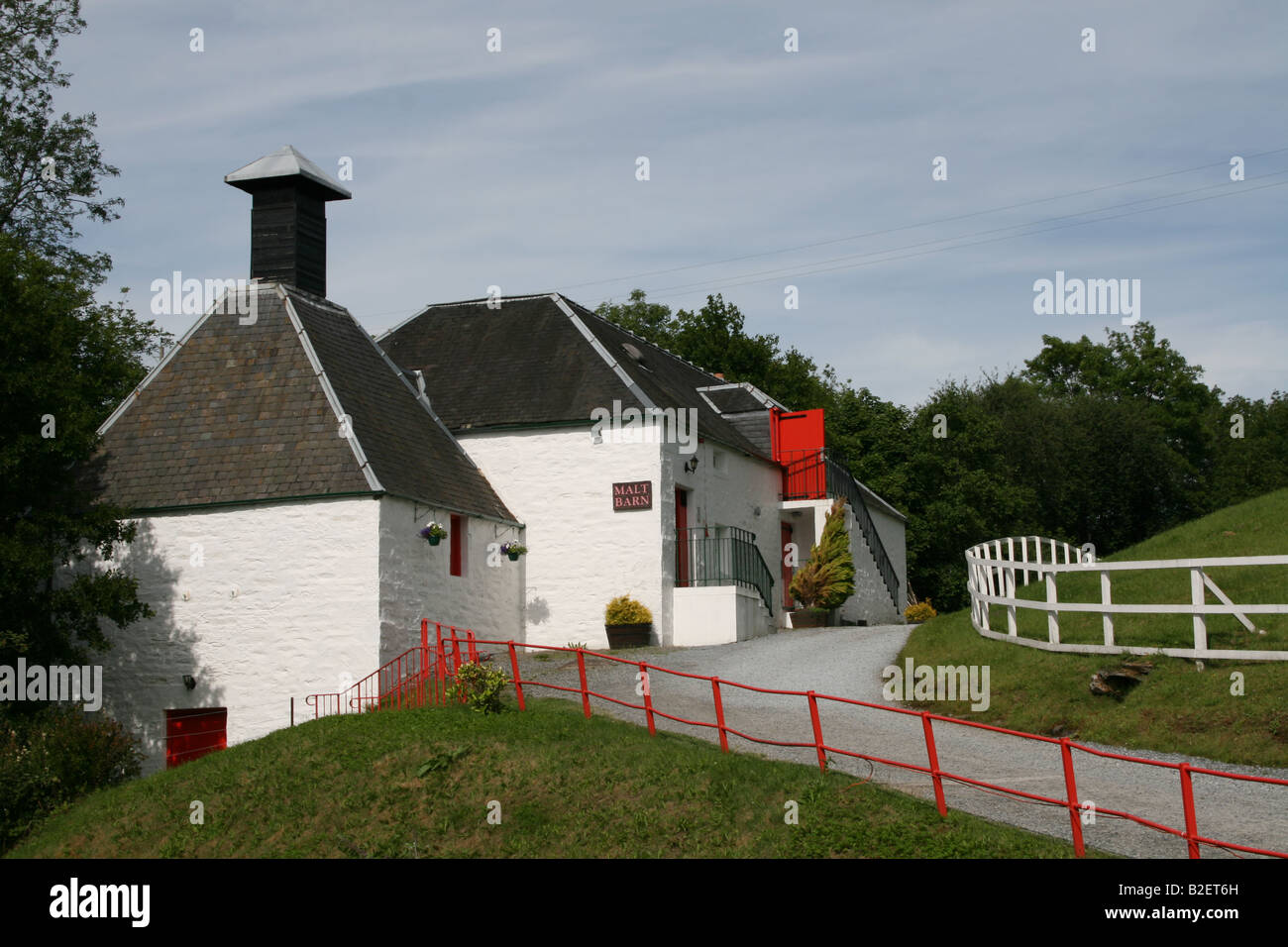 Edradour distillery buildings the smallest distillery in Scotland July ...