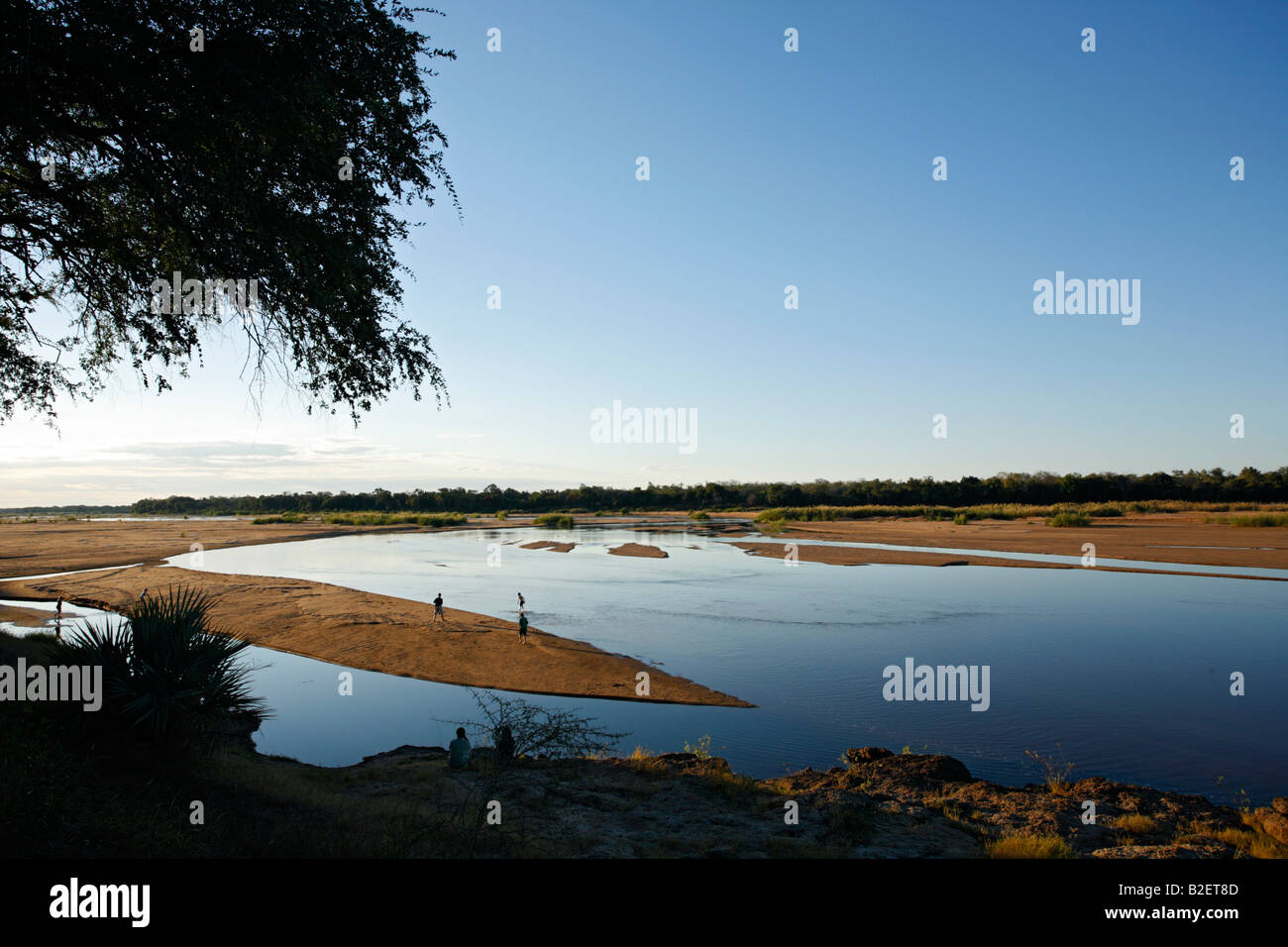 A view over the Save River in the late afternoon Stock Photo - Alamy