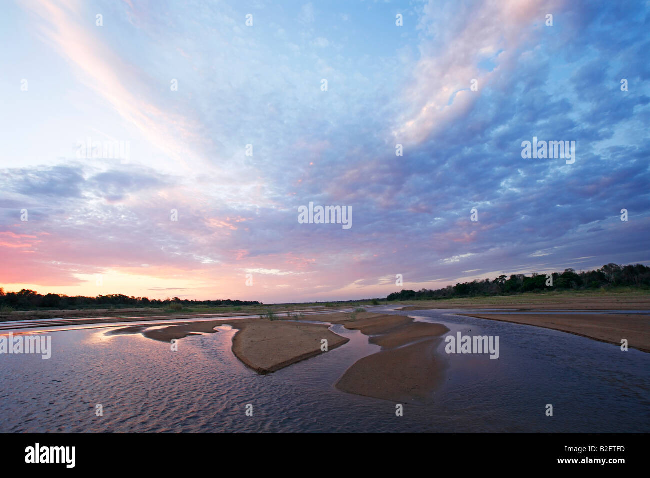 The main channel of the Save river at dusk Stock Photo - Alamy