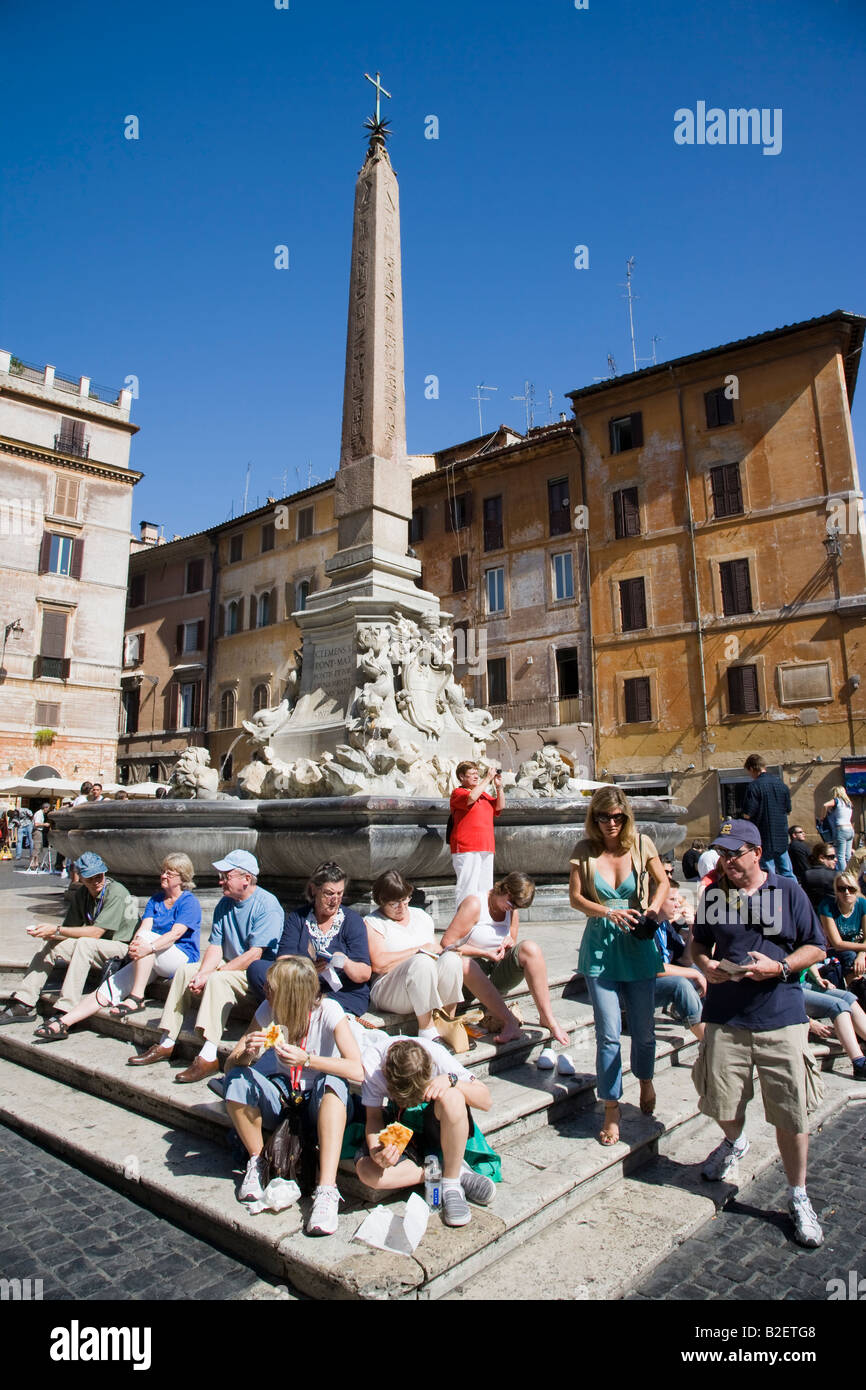 Piazza della Rotonda Rome Lazio Italy Stock Photo - Alamy