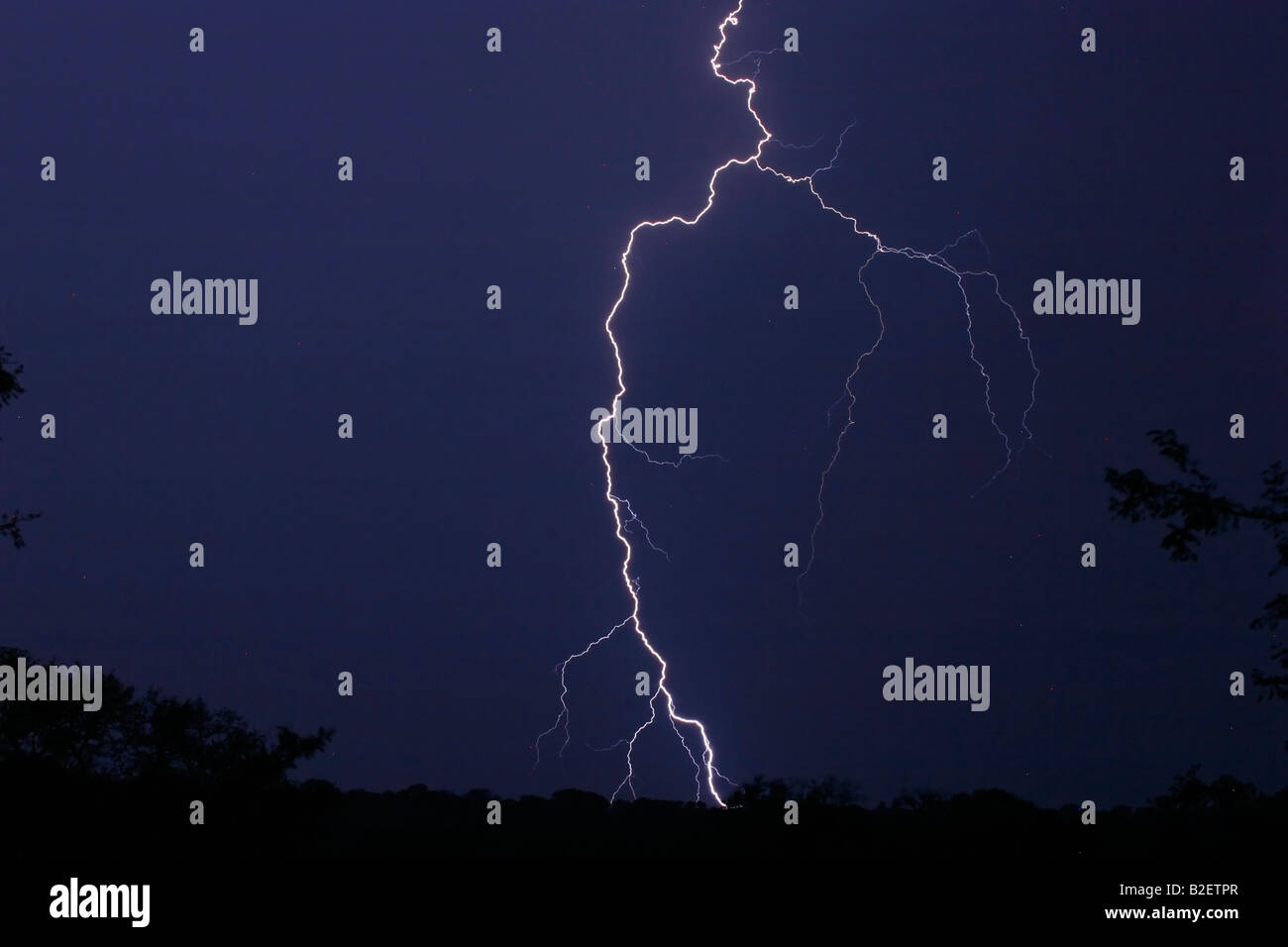 Bushveld lightning storm Stock Photo - Alamy