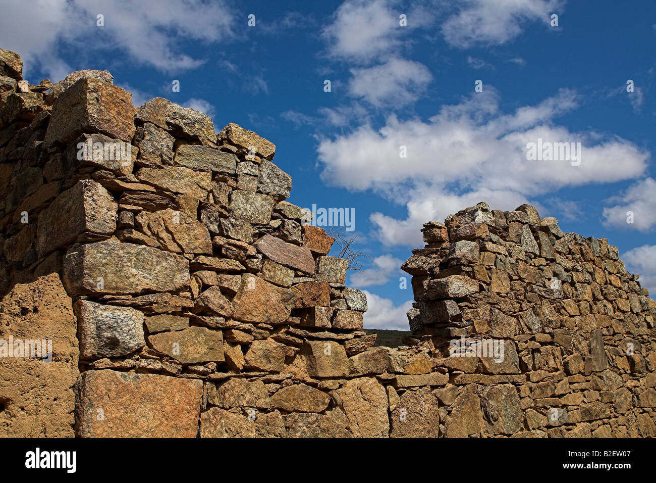 Old prison rock wall ruin Stock Photo - Alamy