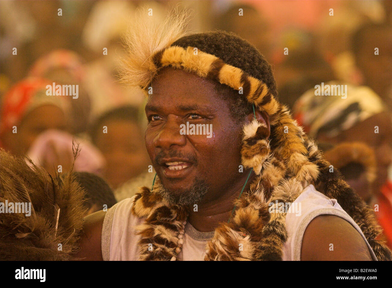 Tonga man at gathering Stock Photo - Alamy