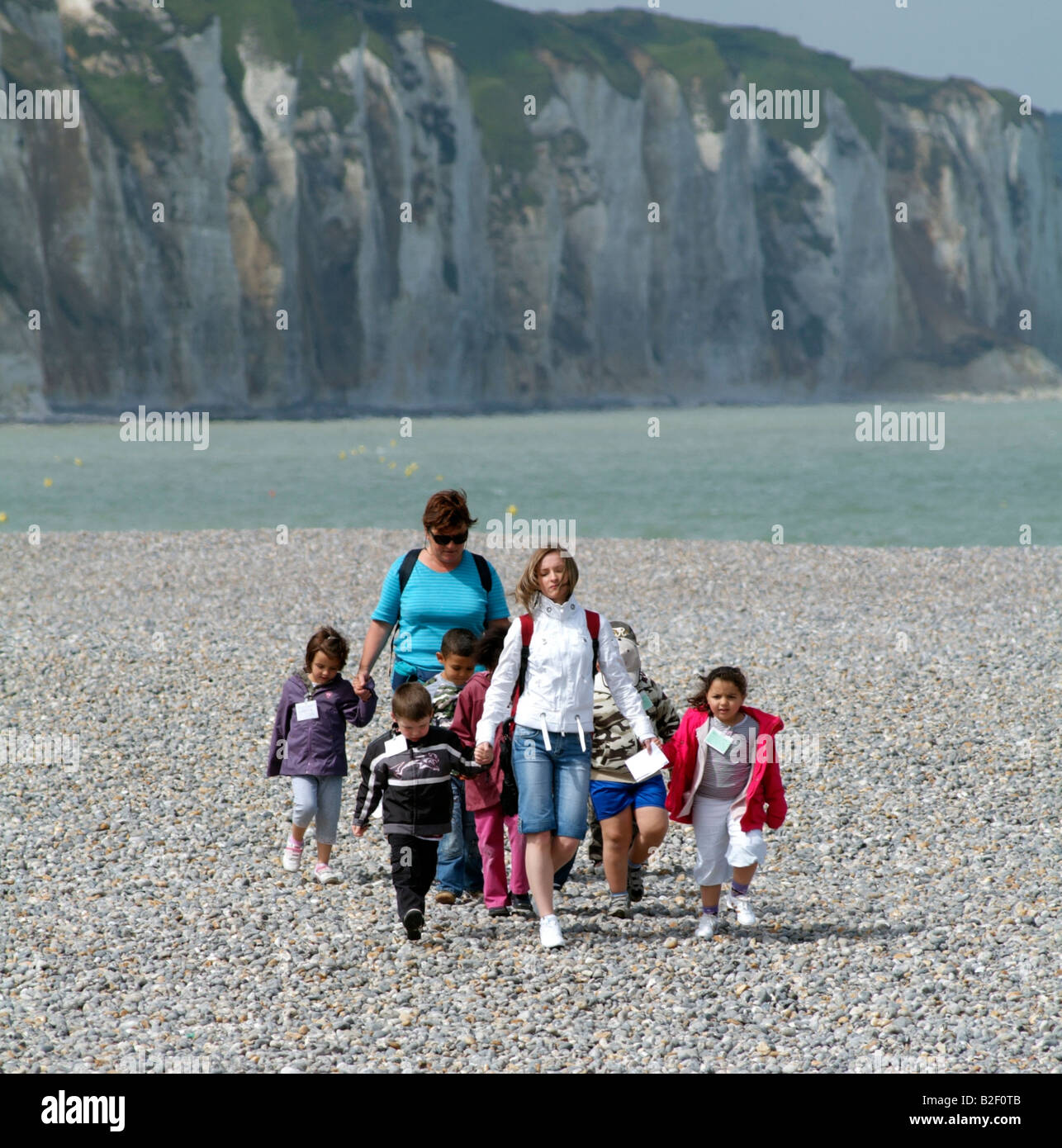 School trip seaside hi-res stock photography and images - Alamy