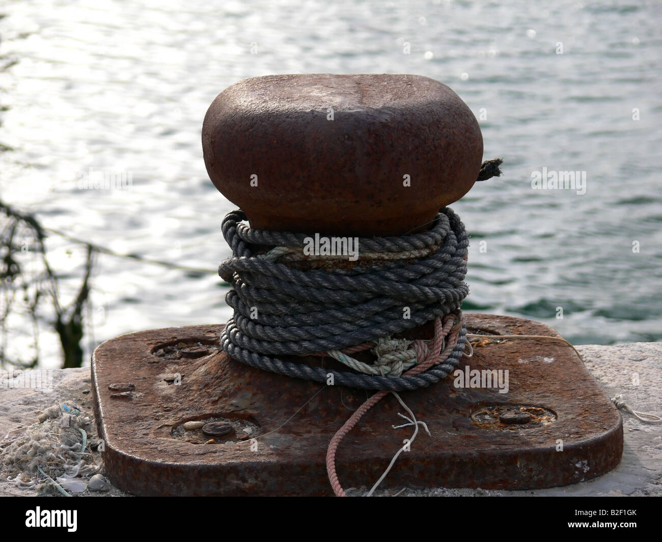 a picture of a point mooring Stock Photo - Alamy