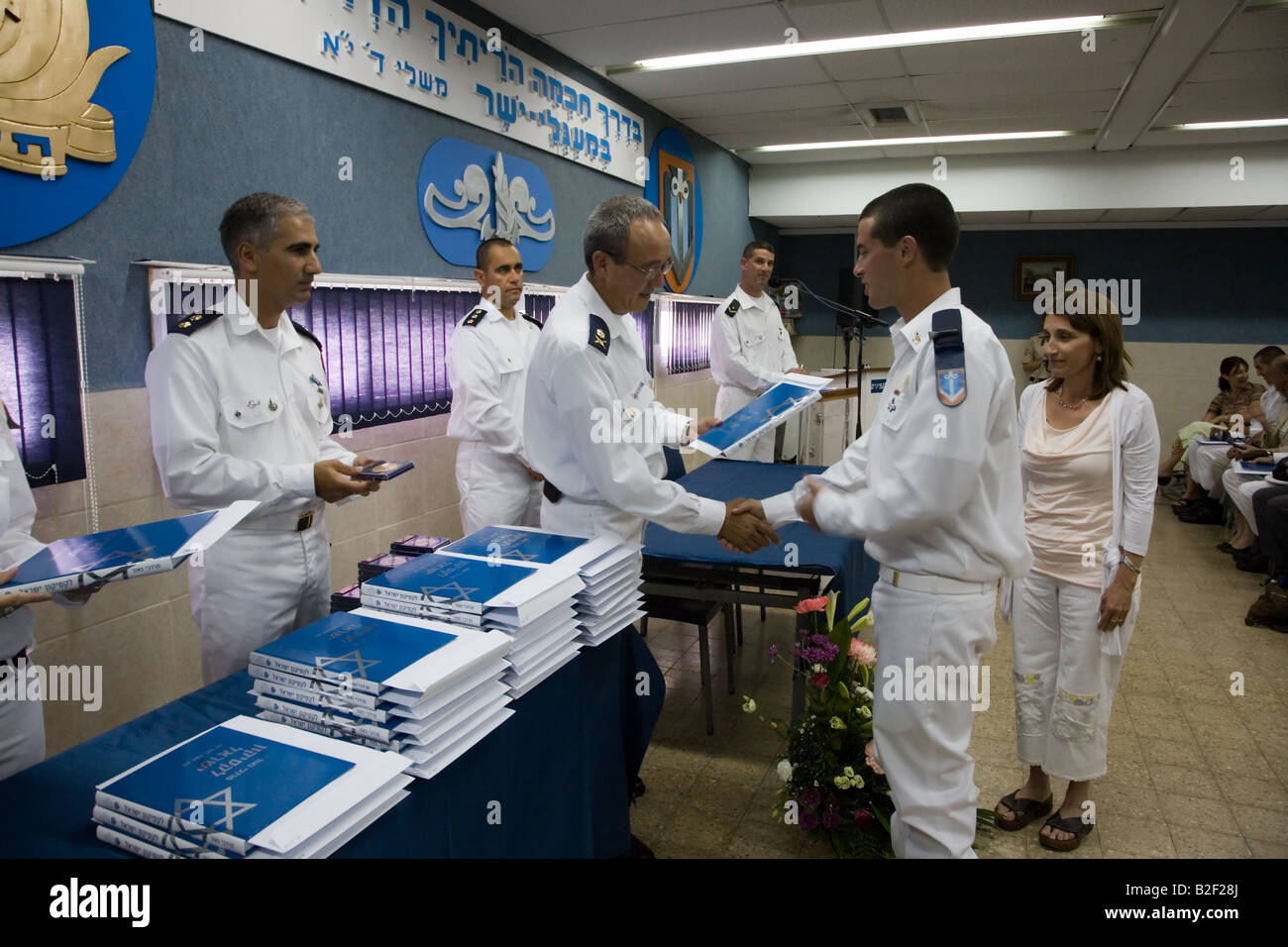 Admiral Eliezer Chiney Marom at Israel Navy Officers Graduation ...
