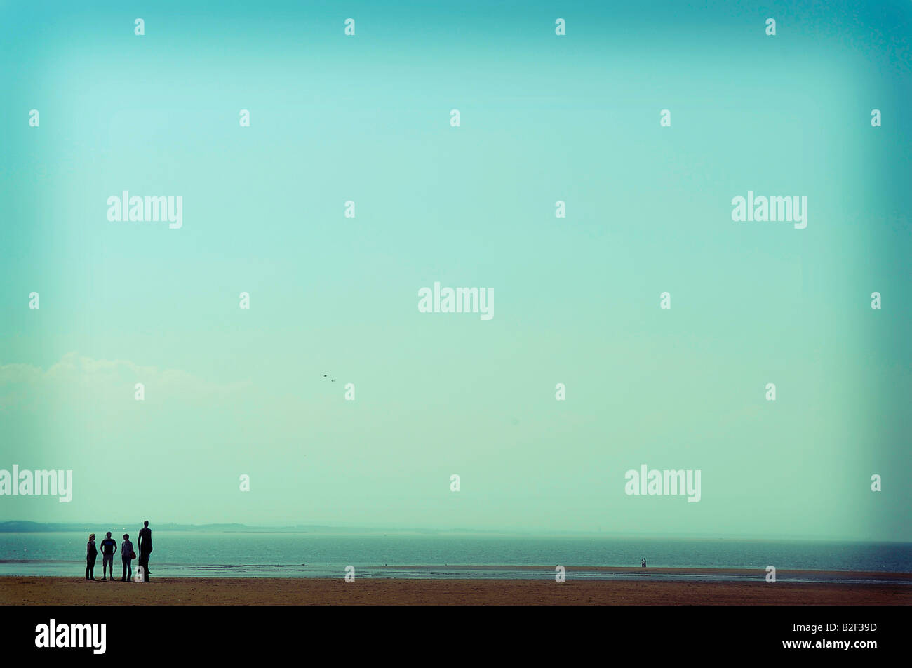 another place anthony gormley crosby beach liverpool merseyside cast ...