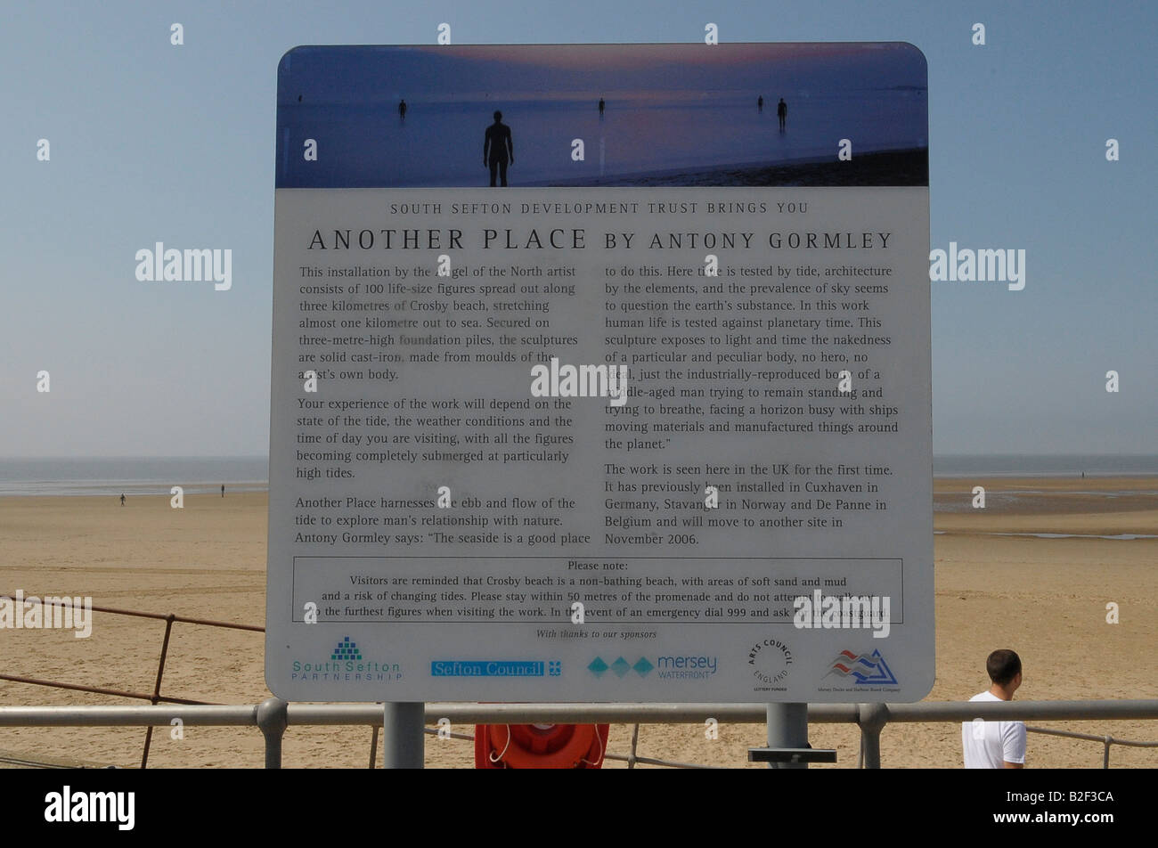 another place anthony gormley crosby beach liverpool merseyside cast ...