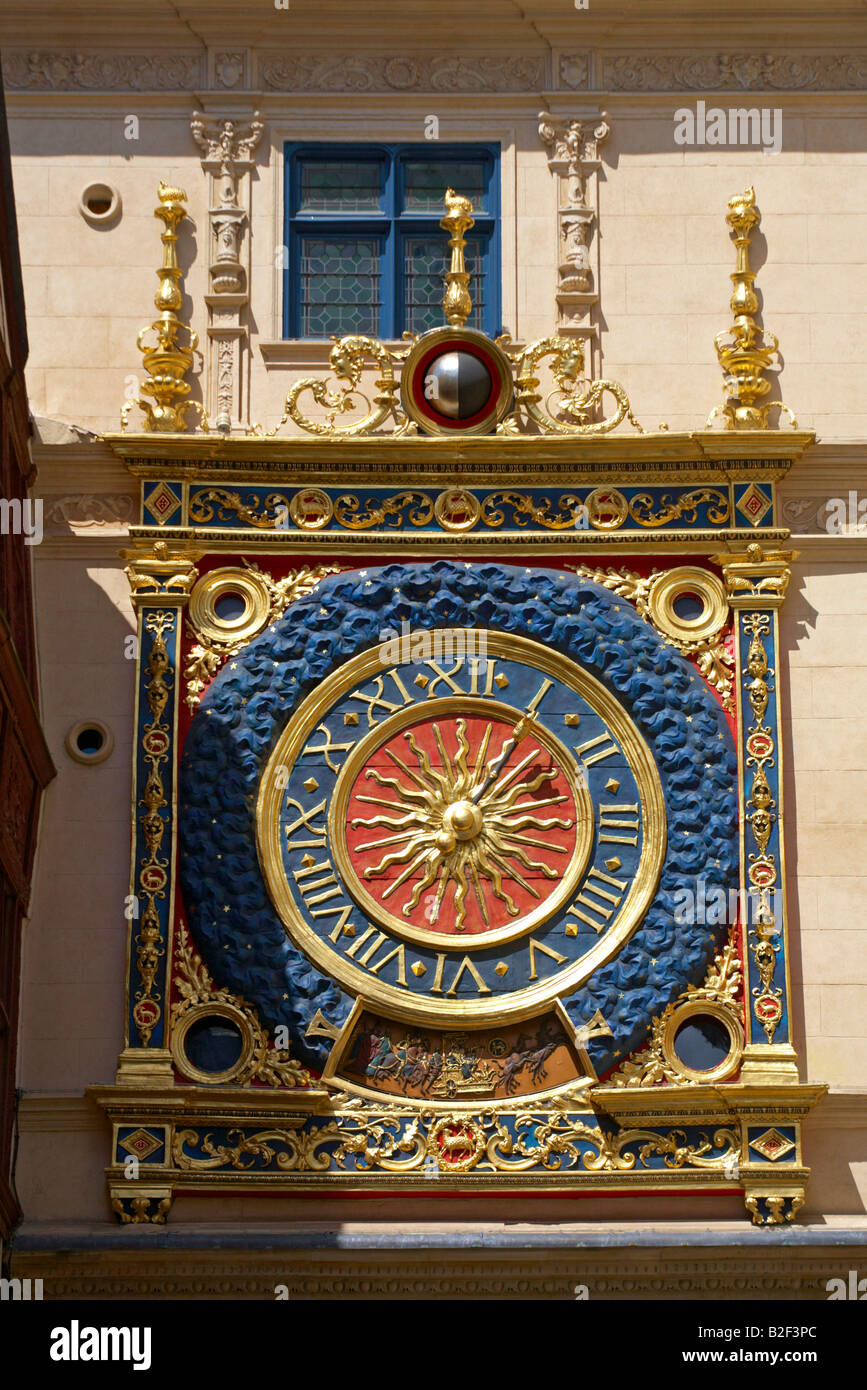 The Great Clock Rouen Normandy France Stock Photo - Alamy