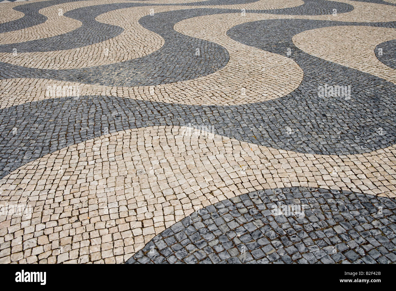 Typical pavement of Portugal Stock Photo - Alamy