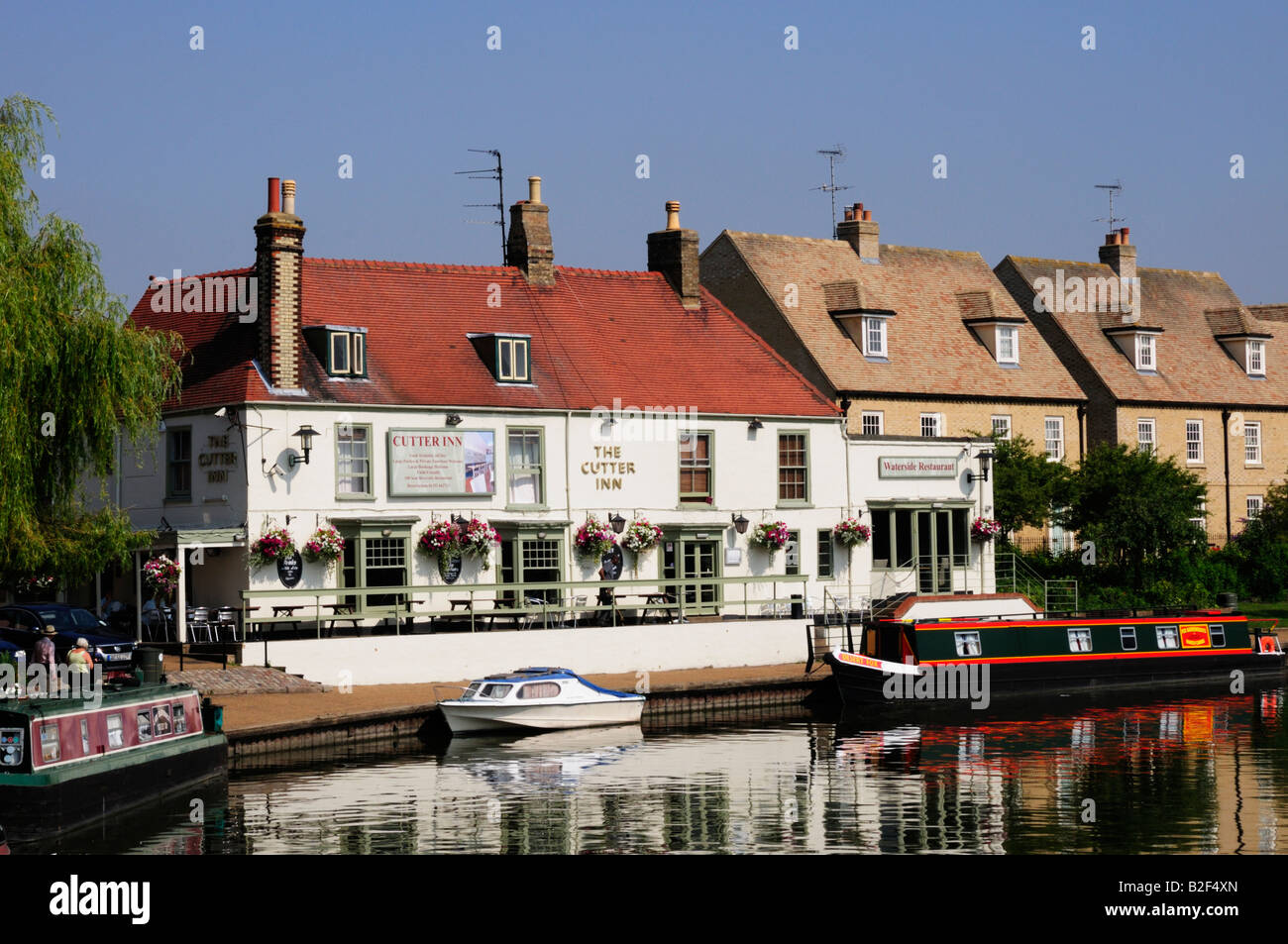 The Cutter Inn at Ely riverside Cambridgeshire England UK Stock Photo ...