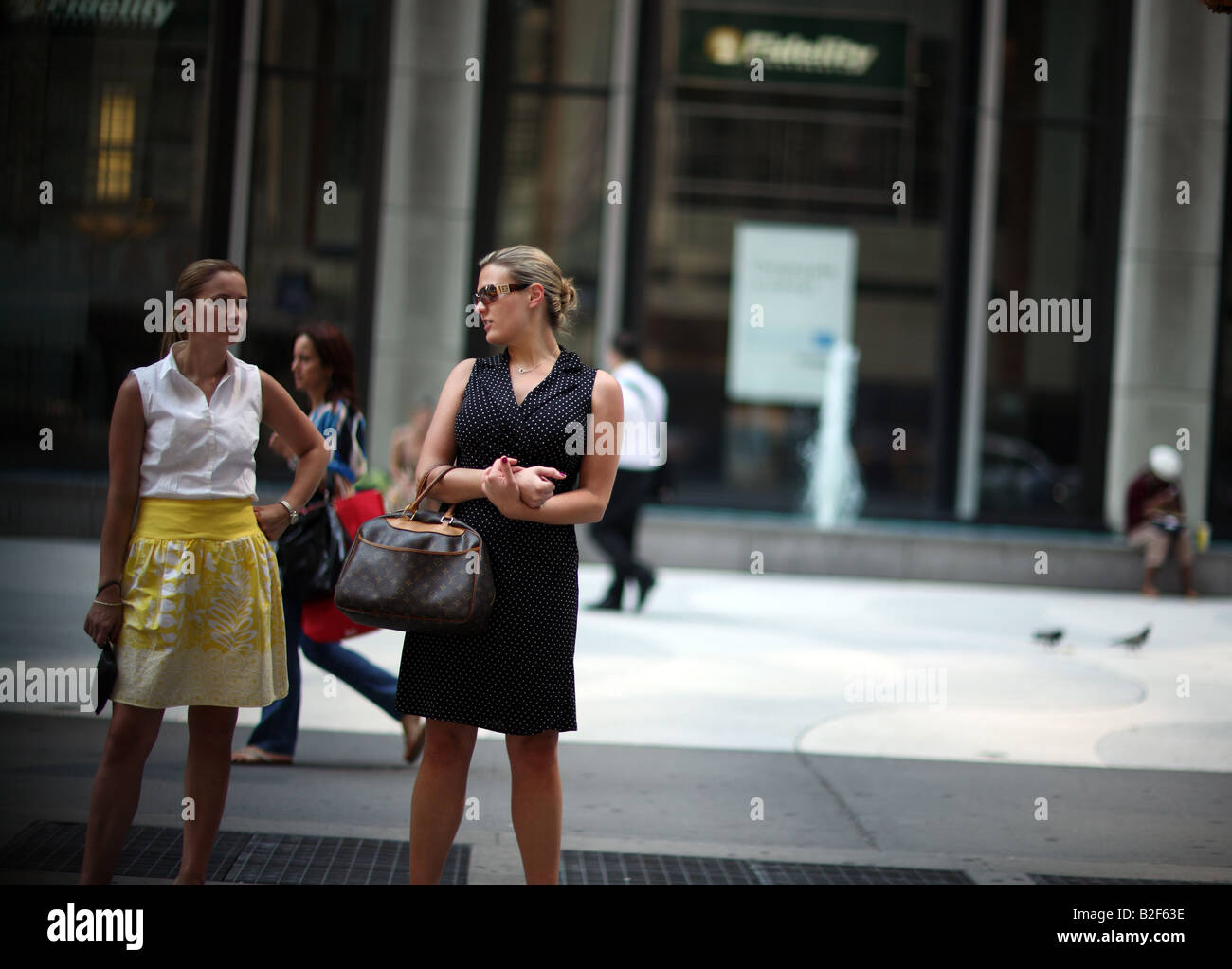 Urban office girls on their way out of the office Stock Photo - Alamy