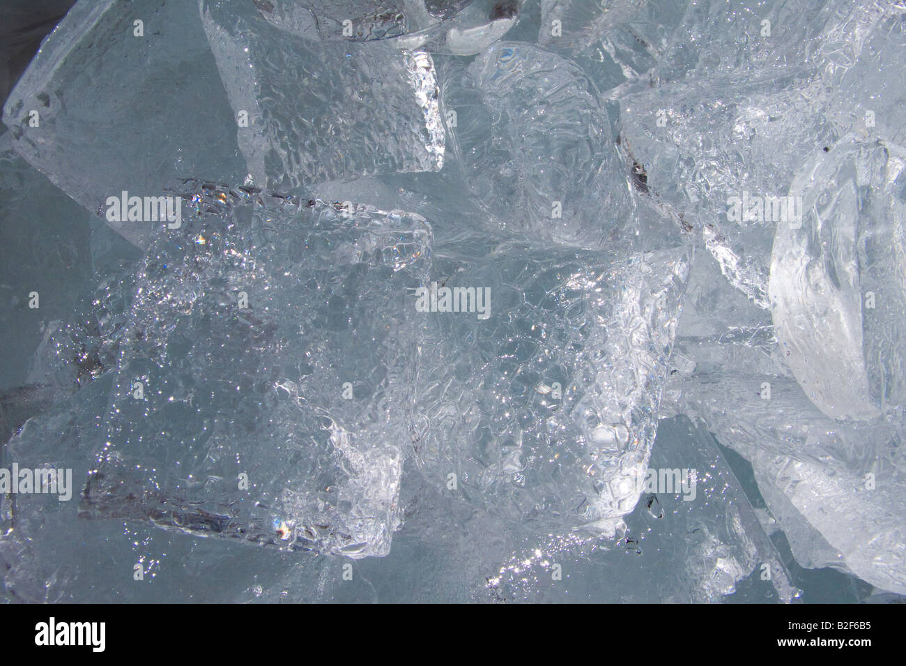 Close up photo of ice cubes Stock Photo - Alamy