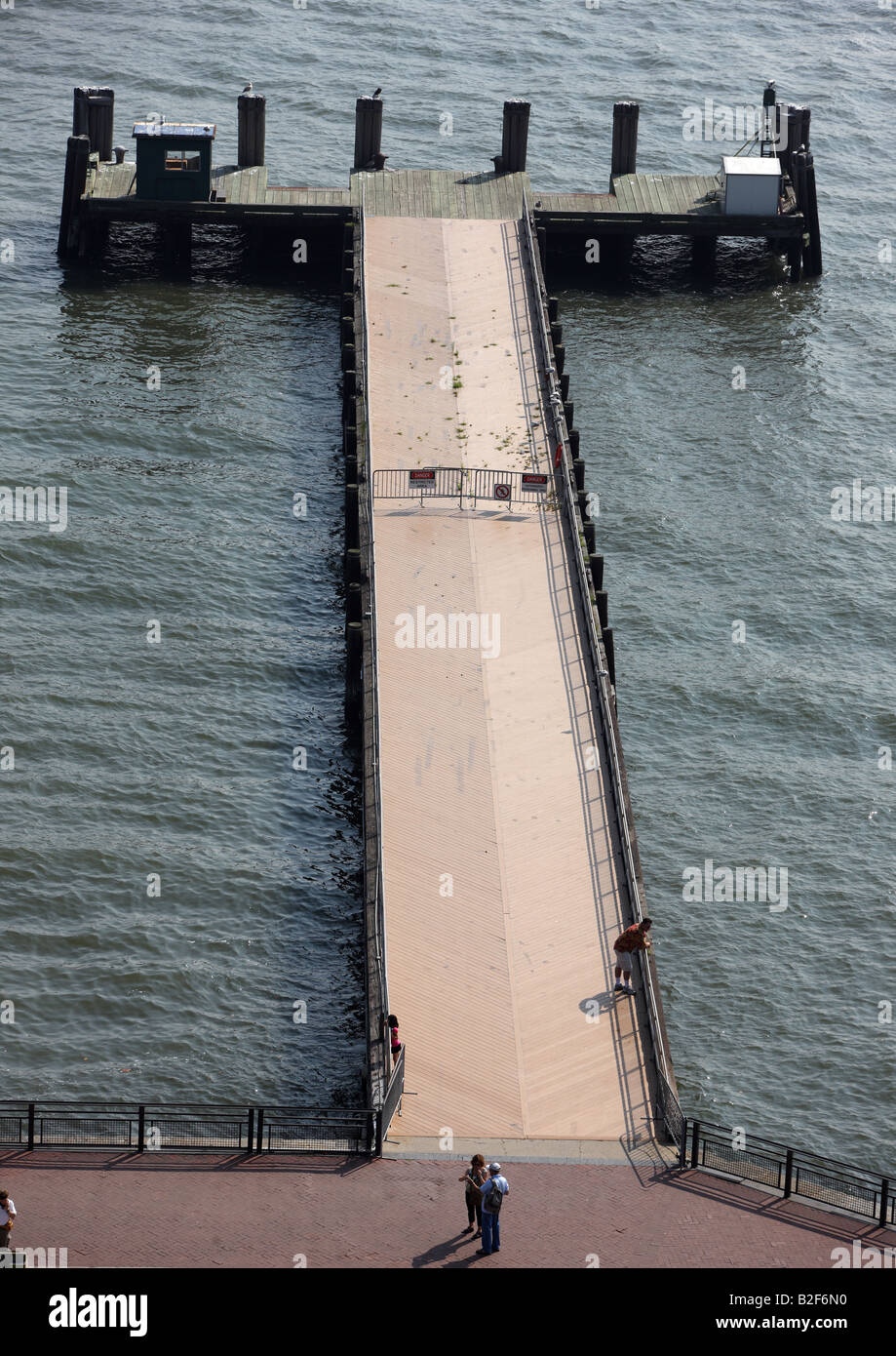Landing jetty at Liberty Island, New York Stock Photo - Alamy