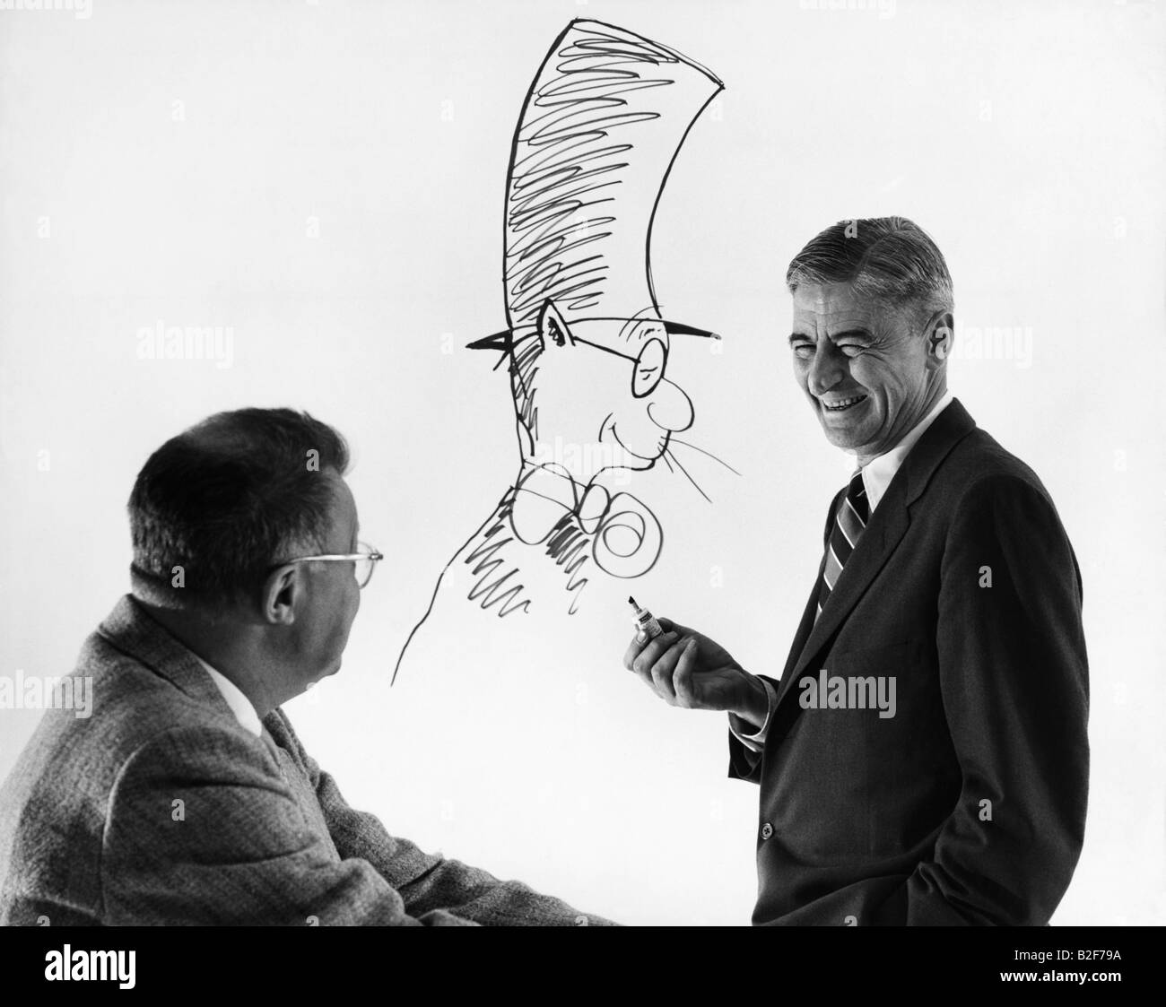 Children's book author and artist, Dr Seuss (Theodor Geisel), with ...