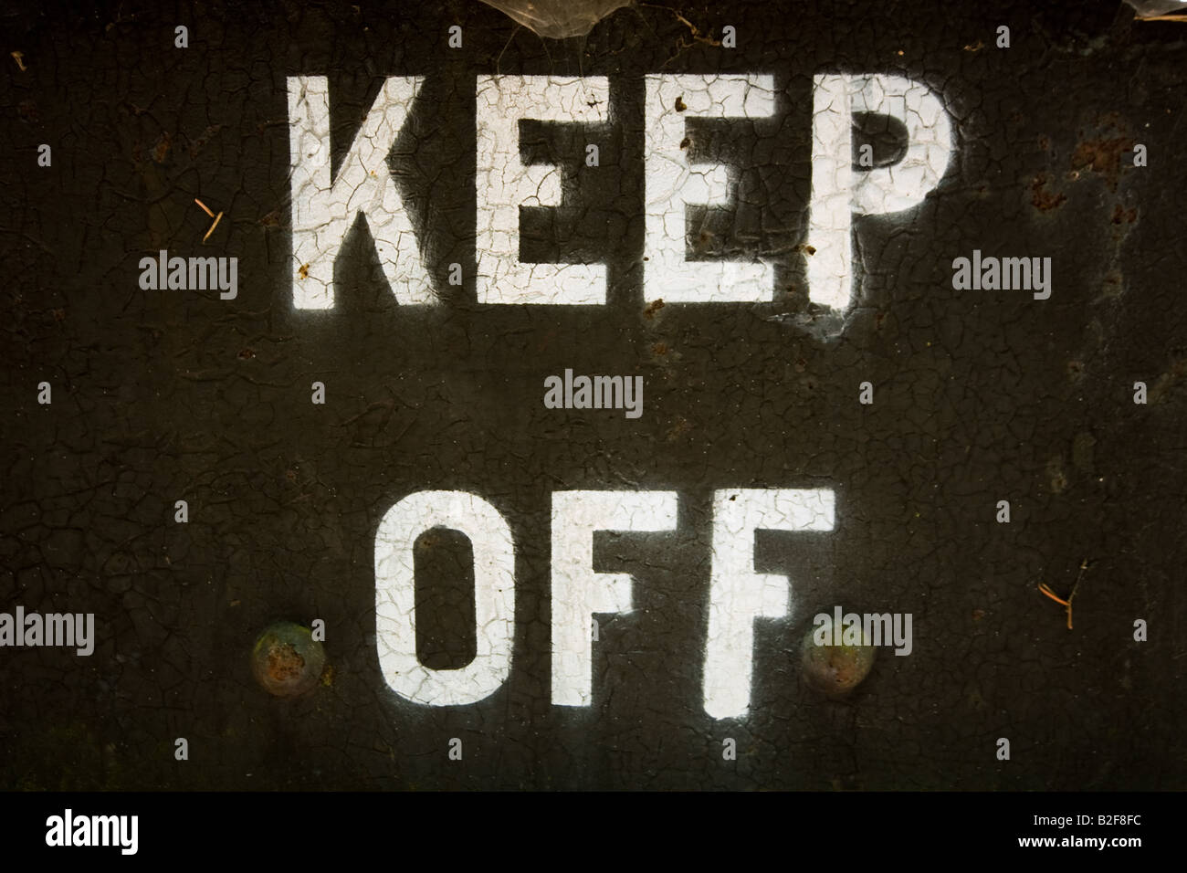 Warn out sign hi-res stock photography and images - Alamy