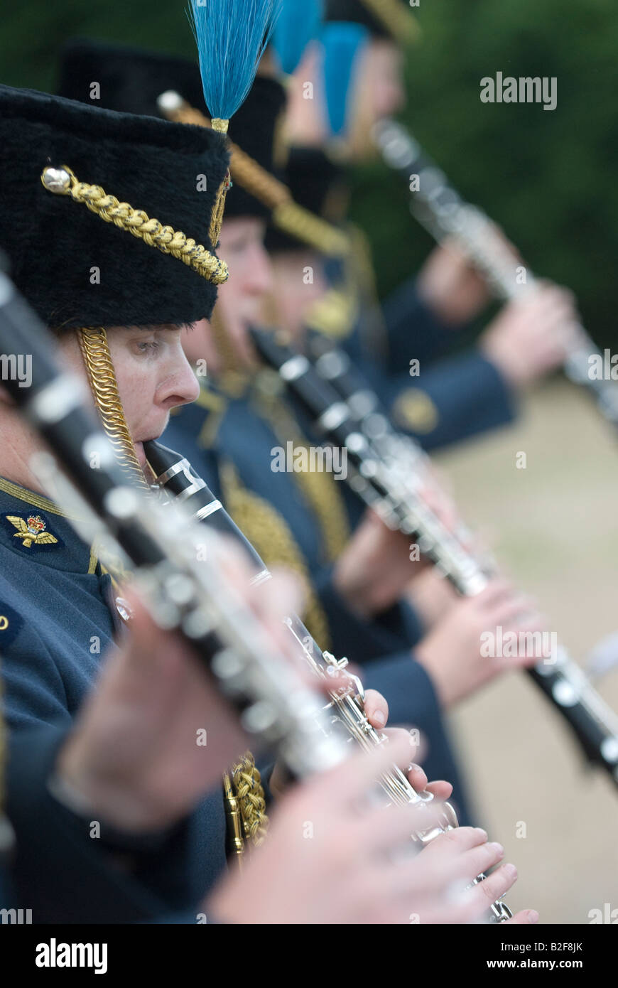 Clarinet players in RAF Band Stock Photo - Alamy