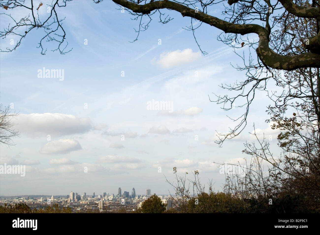 London Skyline from the countryside Stock Photo - Alamy