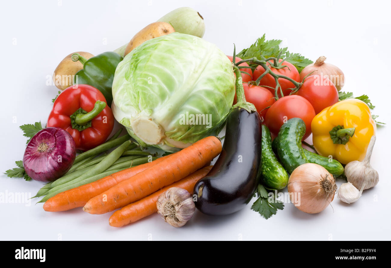 Vegetables carrot potato tomato cabbage hi-res stock photography and ...