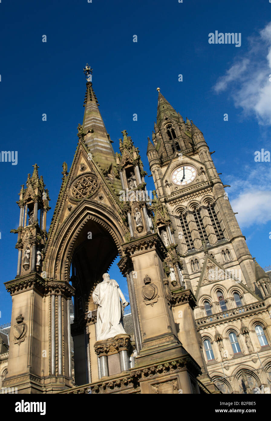The clock tower of Manchester Town Hall, Albert Square Stock Photo - Alamy