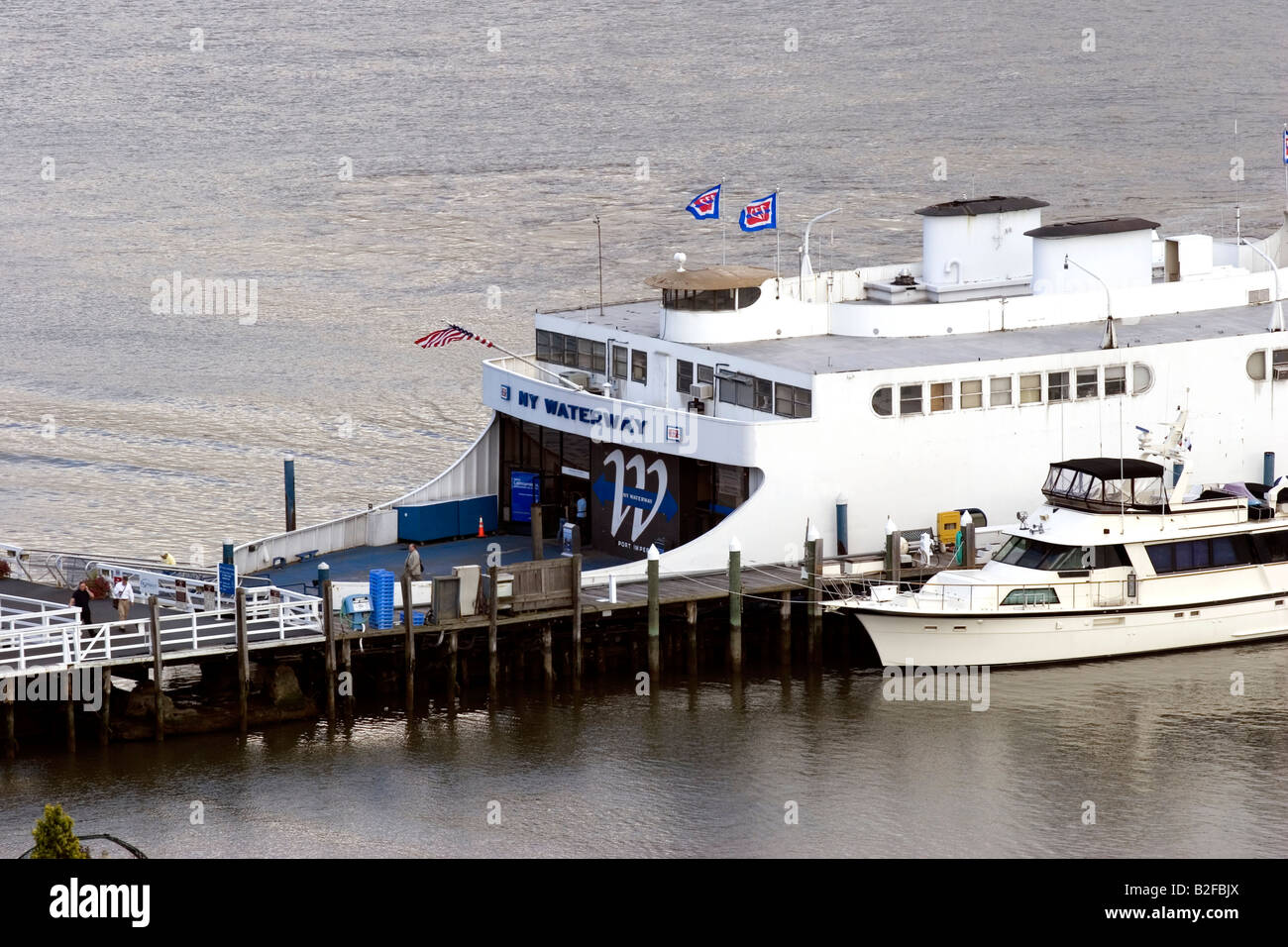 Ferry New York Water Way Stock Photo - Alamy