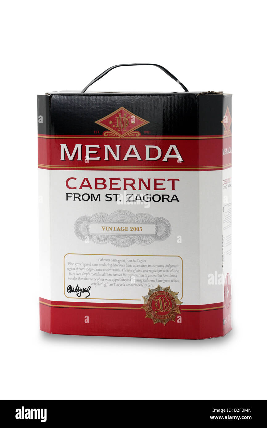 menada cabernet from stara zagora bulgarian wine units Stock Photo - Alamy