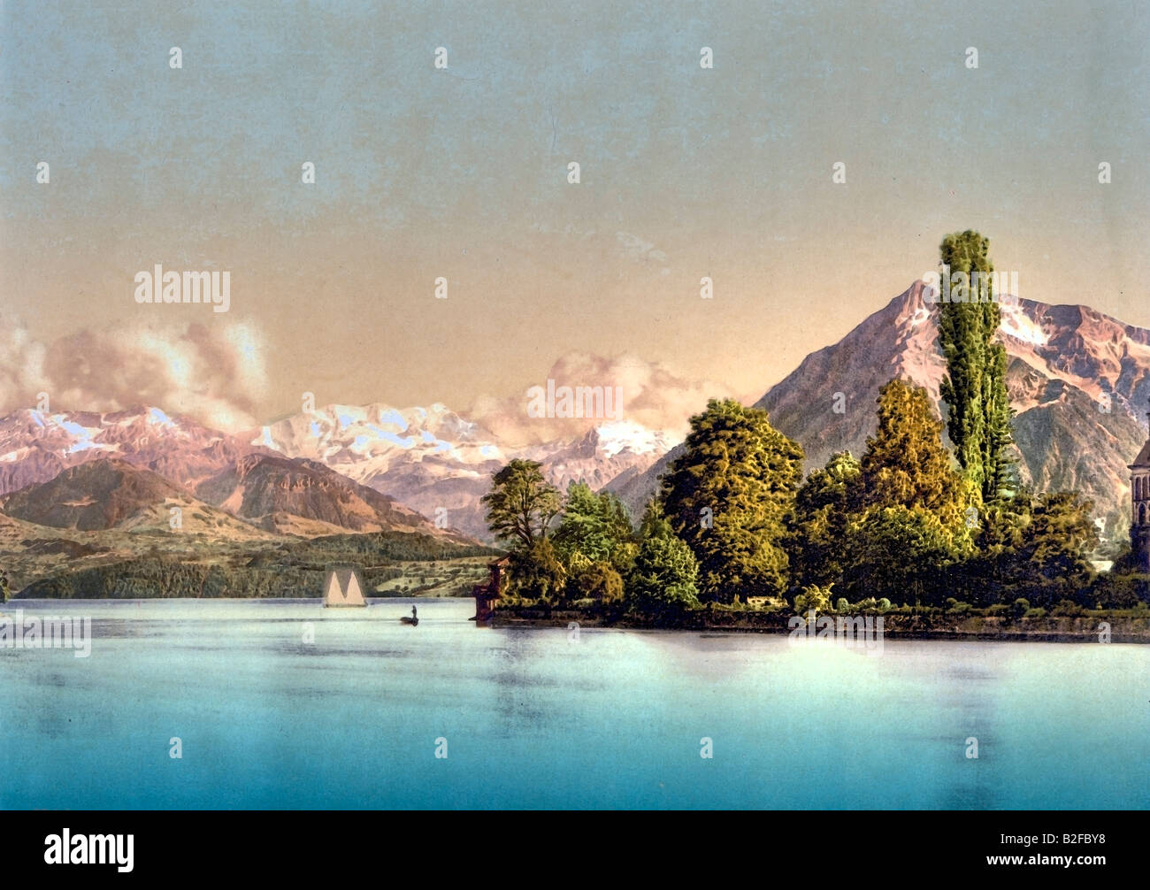 Blumlisalp lake thun hi-res stock photography and images - Alamy