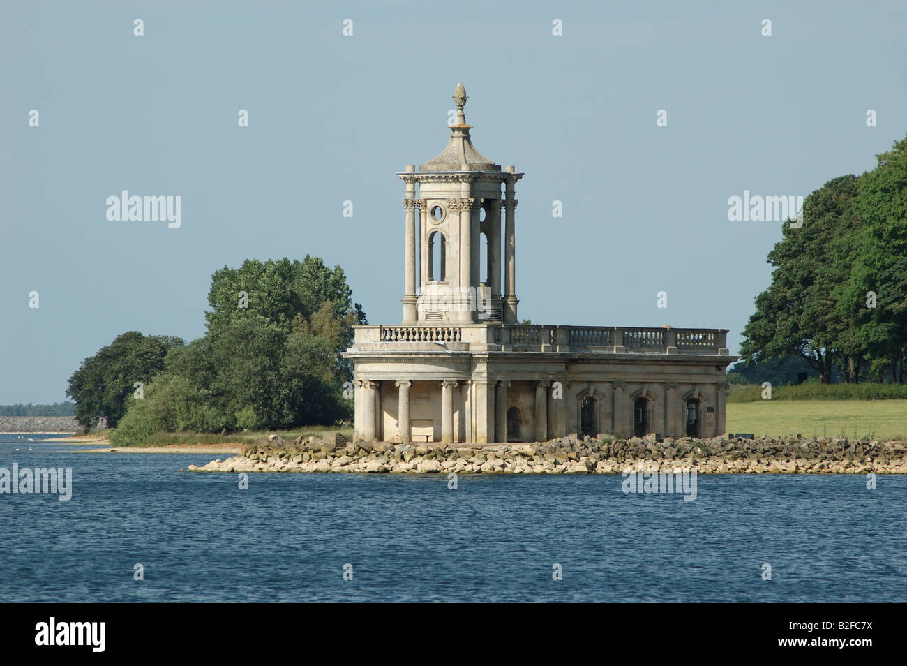 Normanton church, Rutland Water, England, UK Stock Photo - Alamy