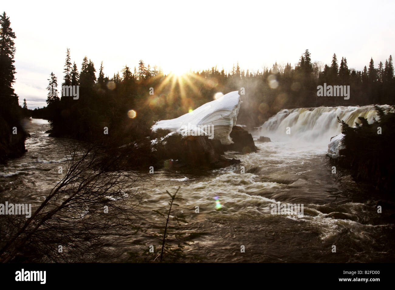 Pisew Falls in Northern Manitoba Stock Photo - Alamy