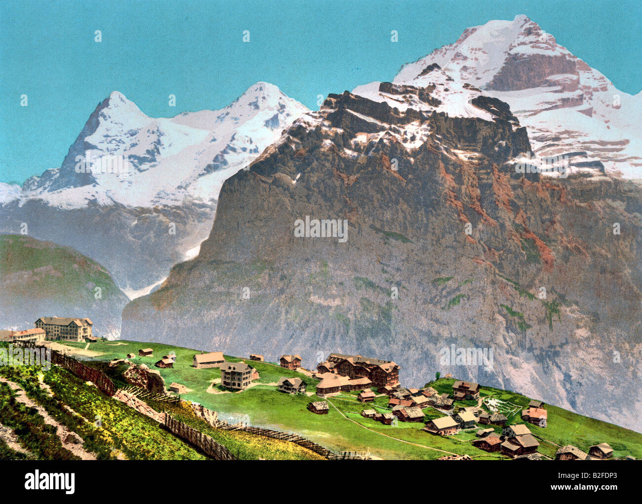 Murren view Cut Out Stock Images & Pictures - Alamy