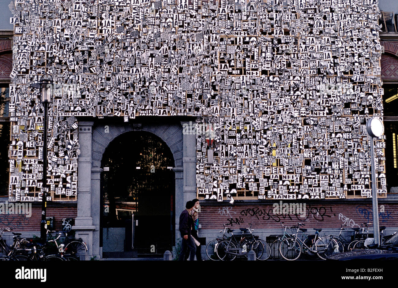 amsterdam cafe life exterior of cafe in amsterdam covered in ya yes and ...