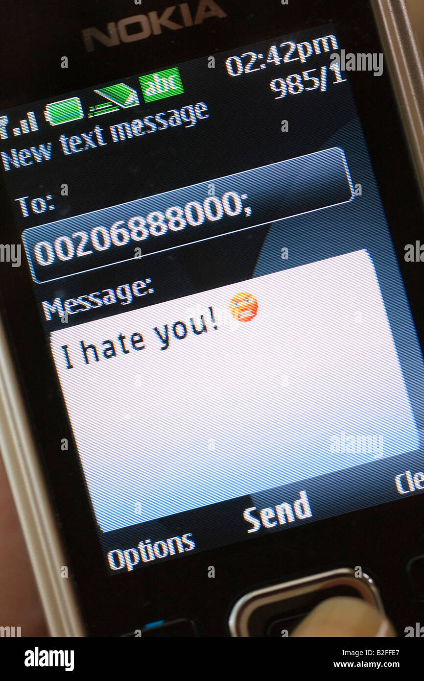 Text Message Screen High Resolution Stock Photography and Images - Alamy
