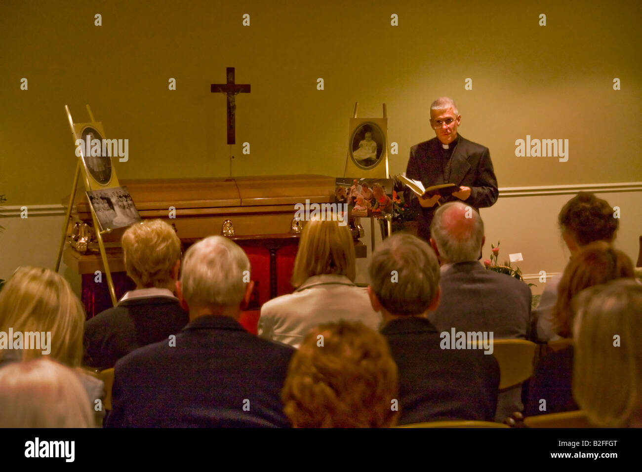 Priest coffin catholic hi-res stock photography and images - Alamy