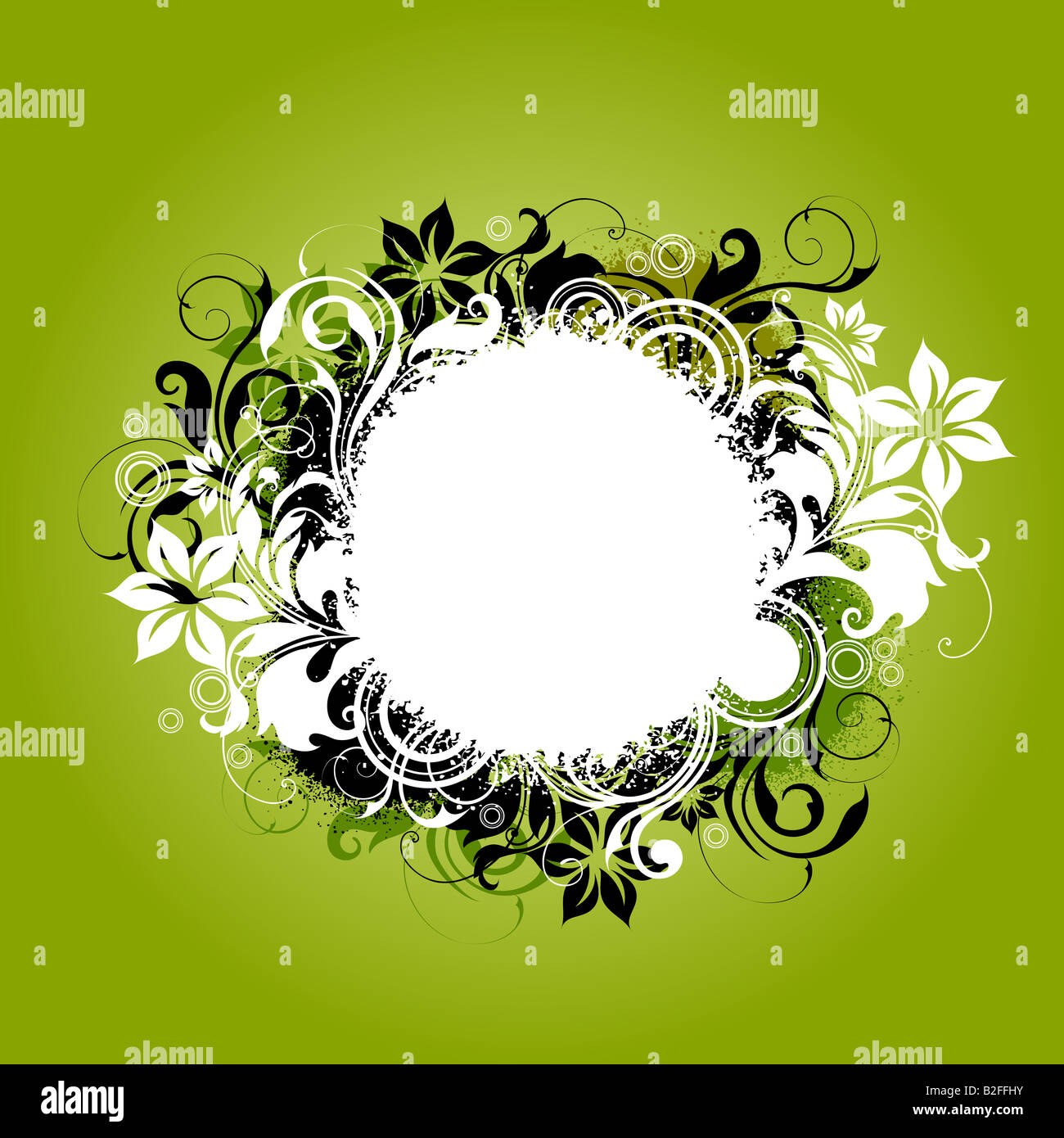 illustration drawing of floral background Stock Photo - Alamy