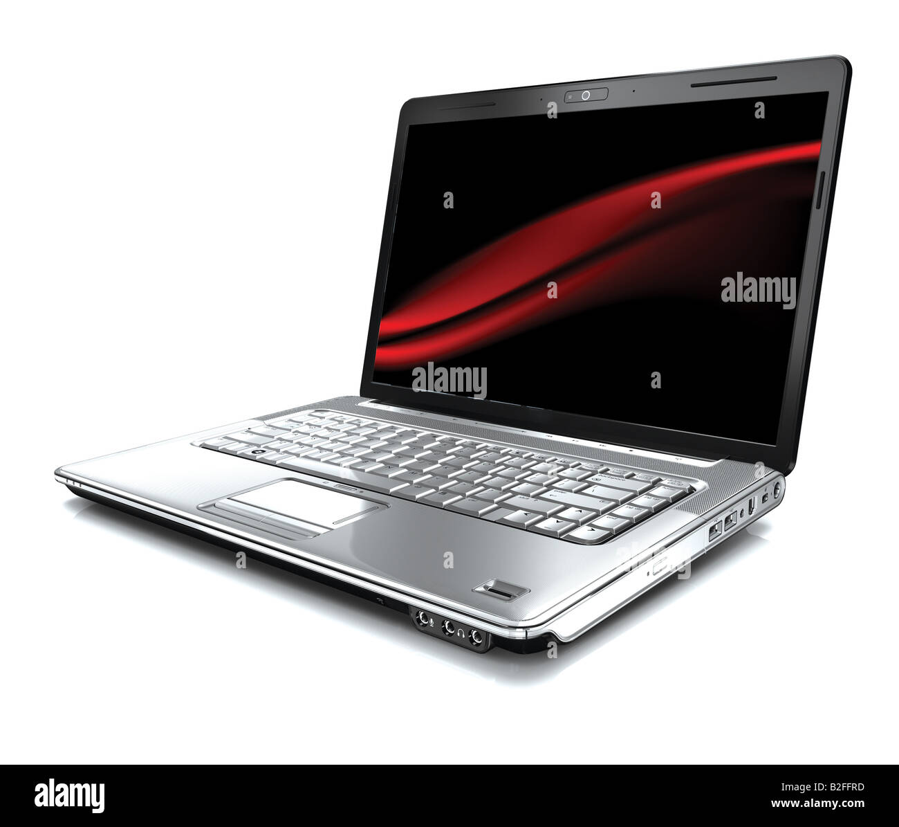 Silver notebook on white background Stock Photo - Alamy