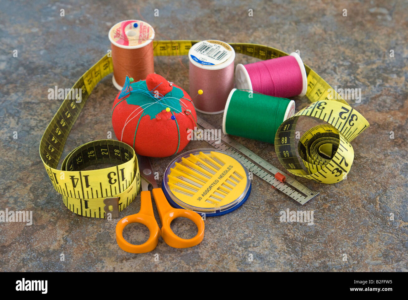 items for sewing Stock Photo - Alamy