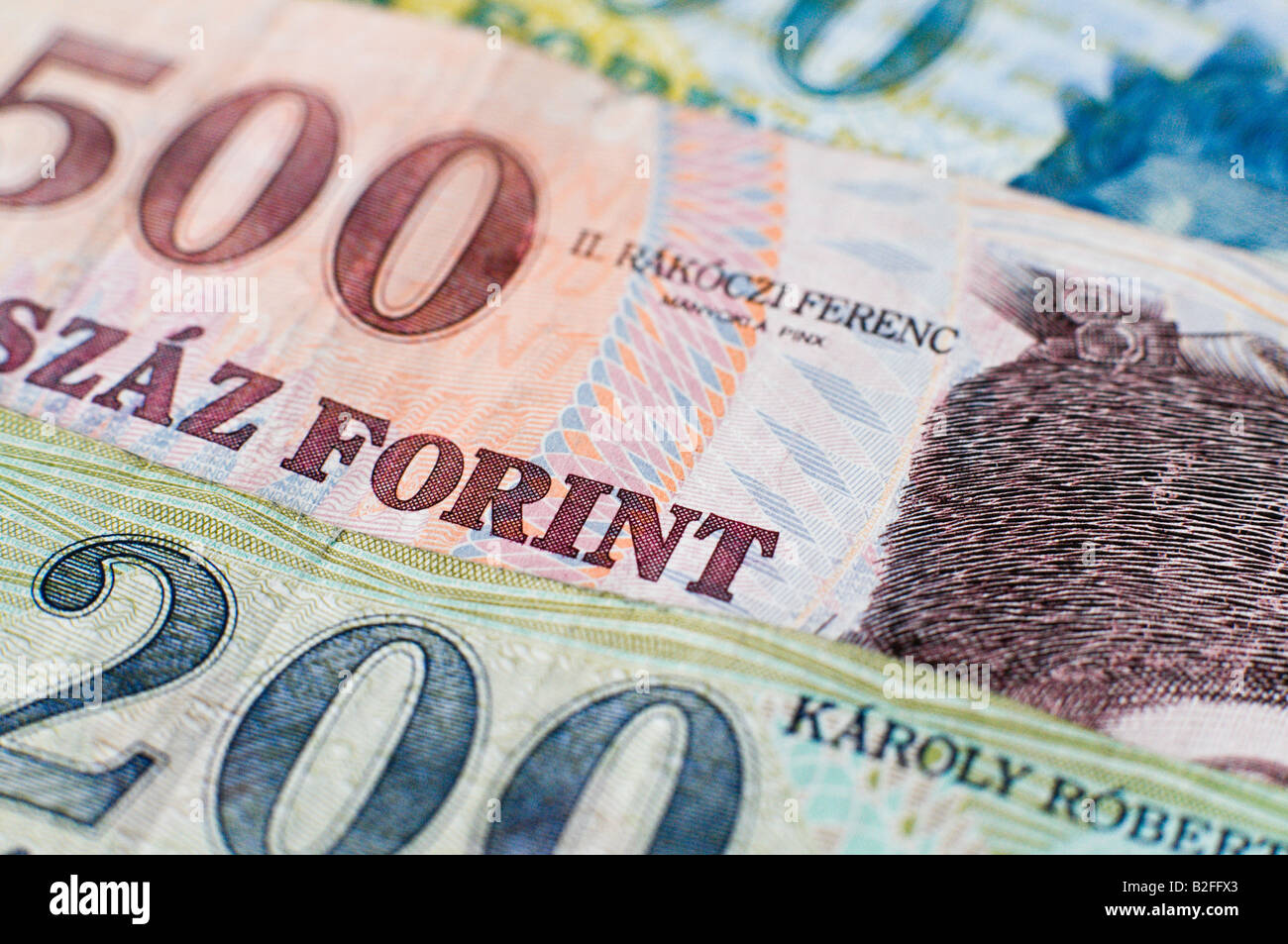 Hungarian Forint banknotes Stock Photo - Alamy