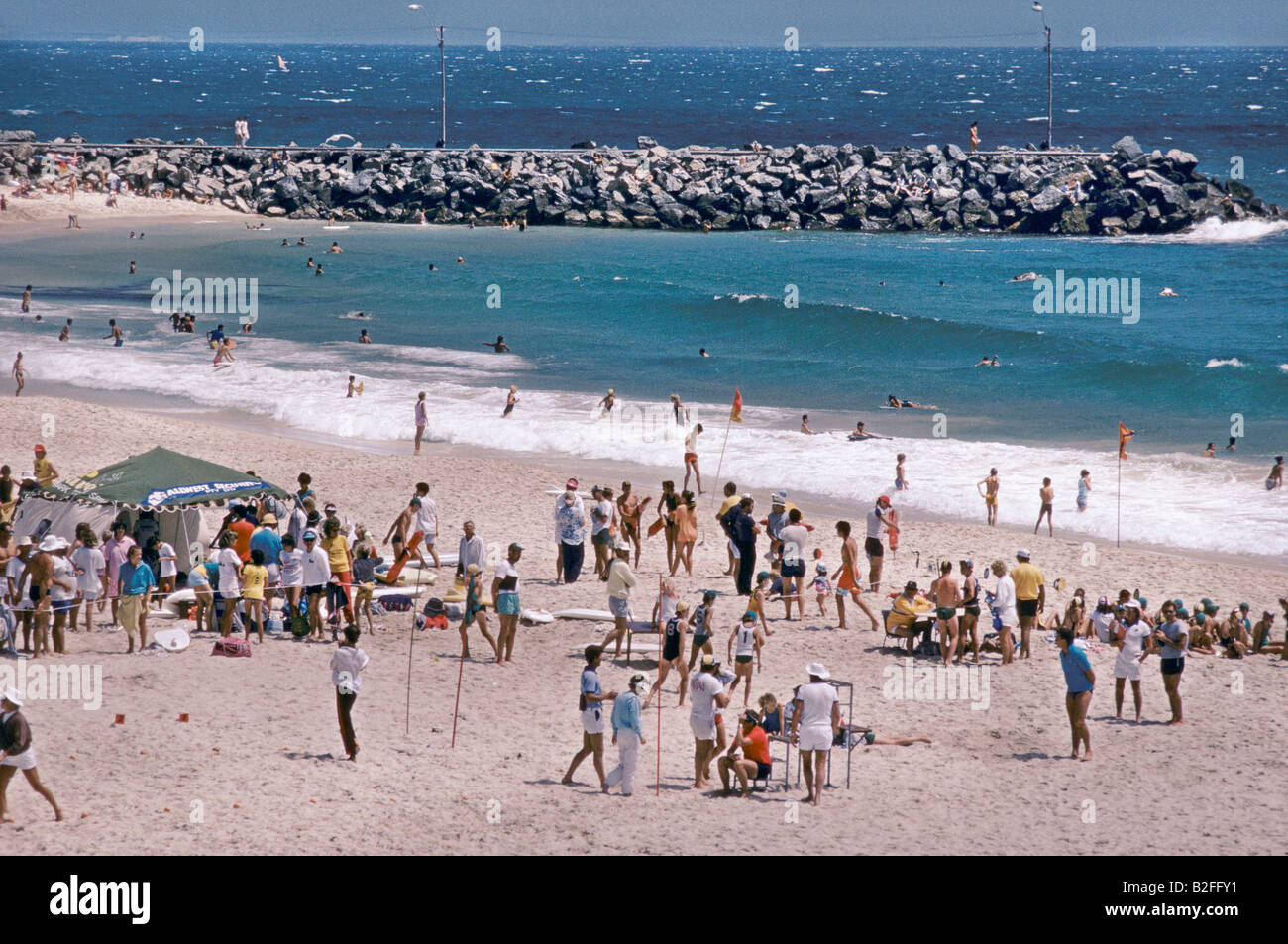 beach scene perth Stock Photo - Alamy